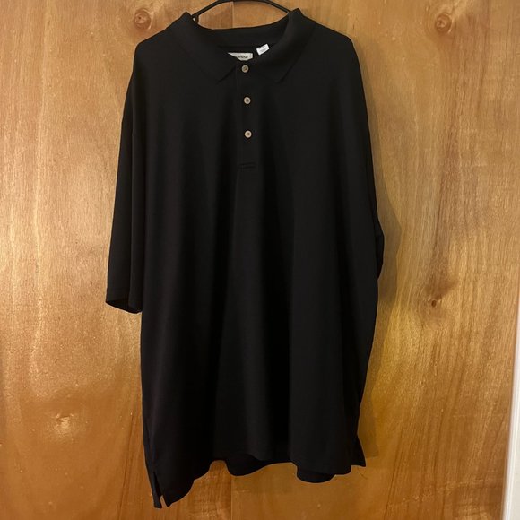 Cubavera | Shirts | Cubavera Big Tall Solid Textured Polo 4xlt Black ...